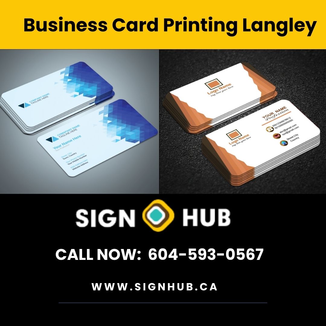 Business Card Printing Langley - Sign Hub